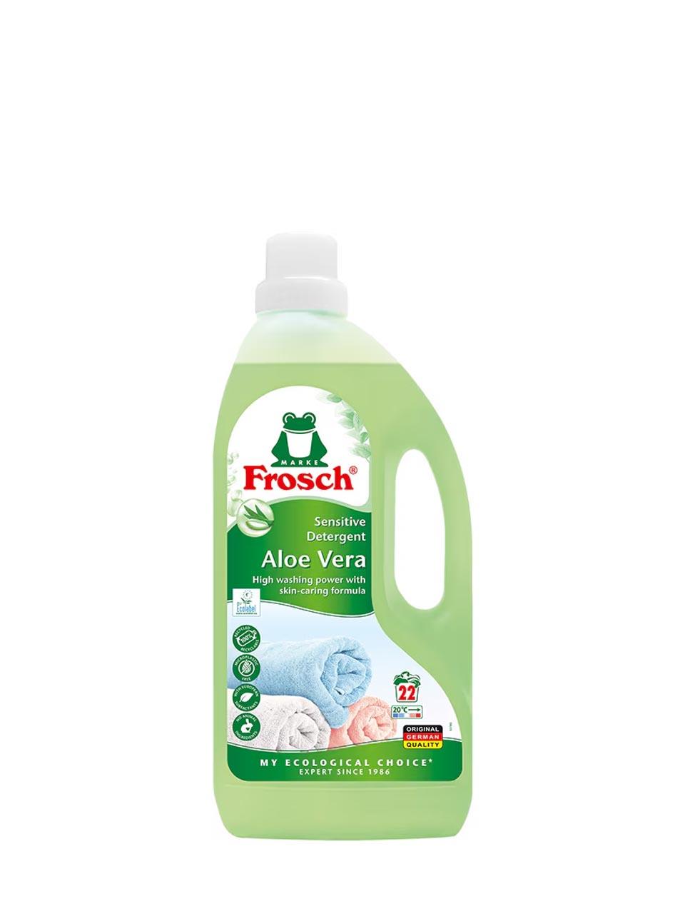Frosch Aloe Vera Sensitive, detergent lichid, 22 spalari, 1,5 L ...